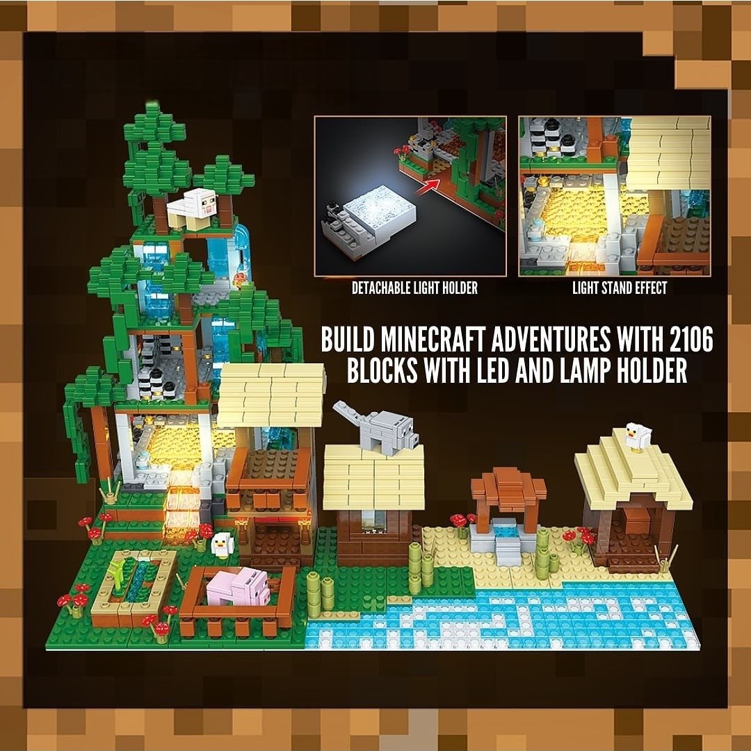 Minecraft My World set – Džungla i selo avantura 🌴🏠 | 2106 delova sa ...